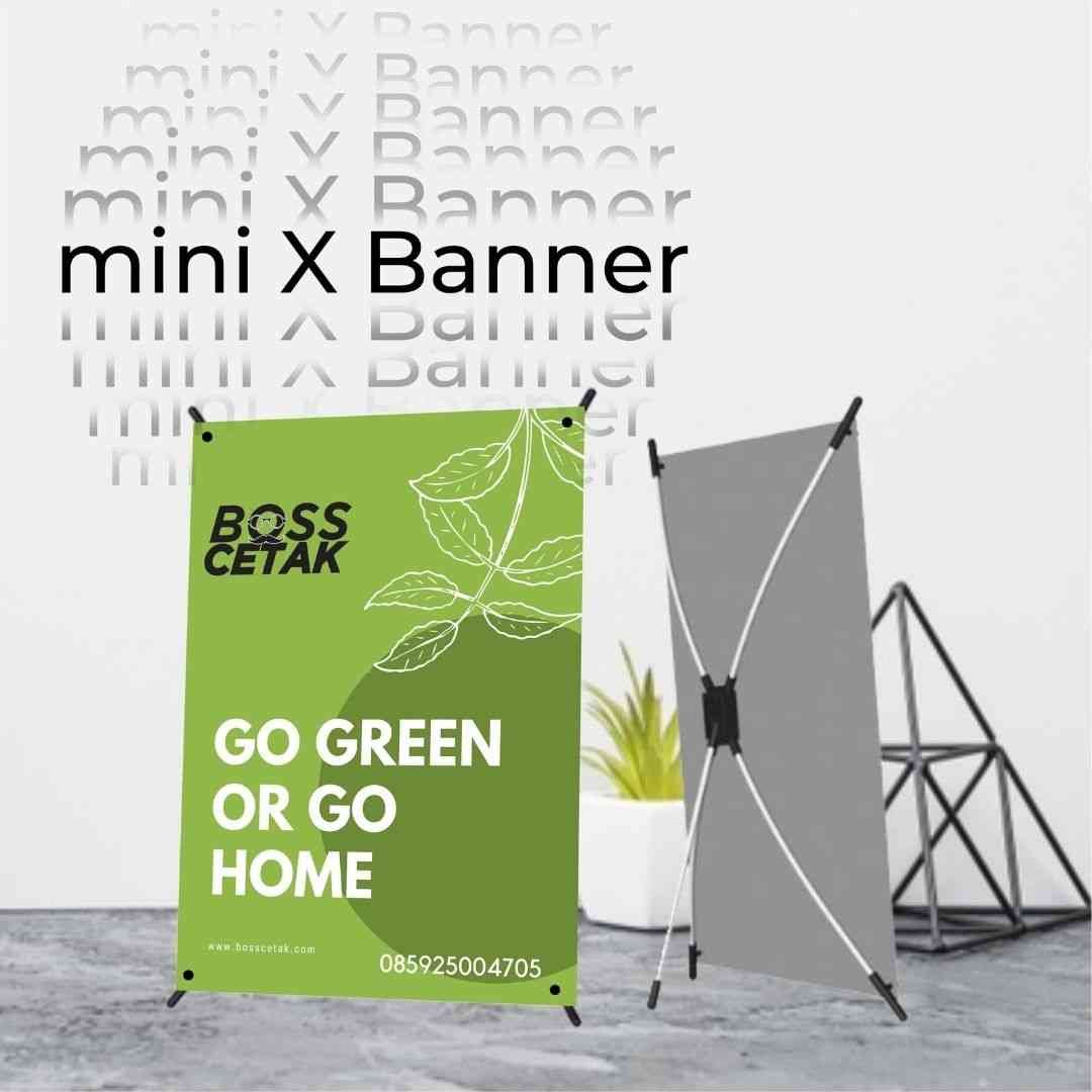 Mini X Banner Boss Cetak